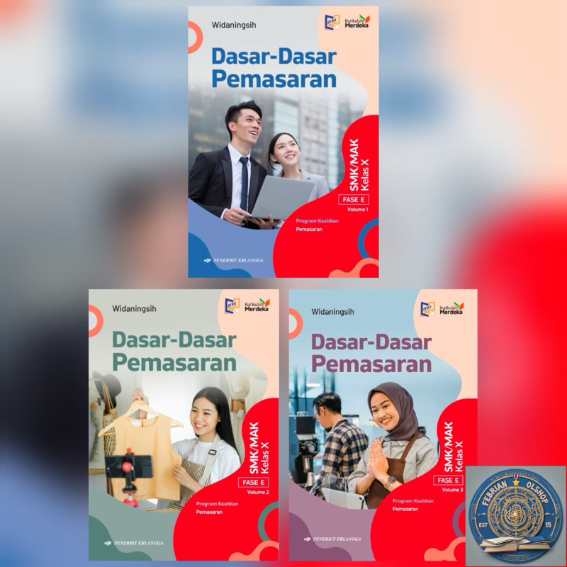Jual BUKU DASAR DASAR PEMASARAN VOLUME 1 2 3 SMK/MAK KELAS 10 (X) KURIKULUM MERDEKA ERLANGGA ...