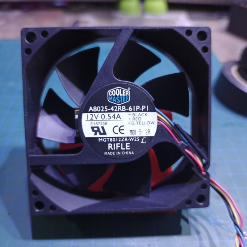 Jual Fan dc 8x8cm 0.54A 12 v ±4000 rpm Highspeed merk super cooler ...