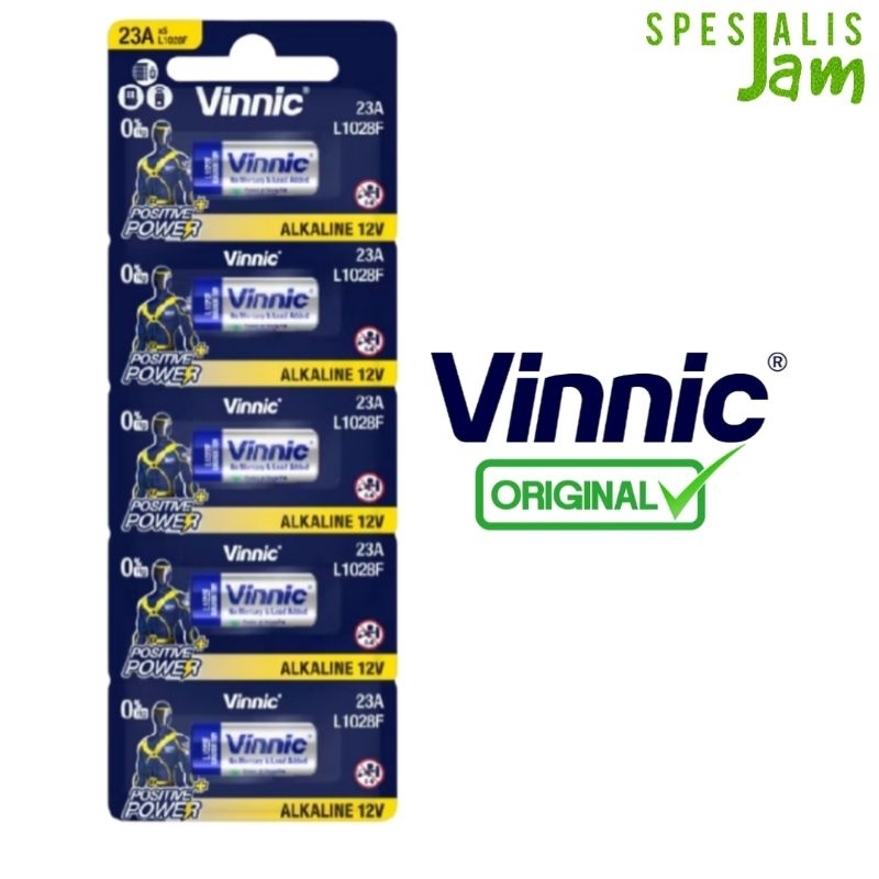 Jual Baterai Vinnic L1028F 23A A23 Original Alkaline Battery 12V 23 A ...