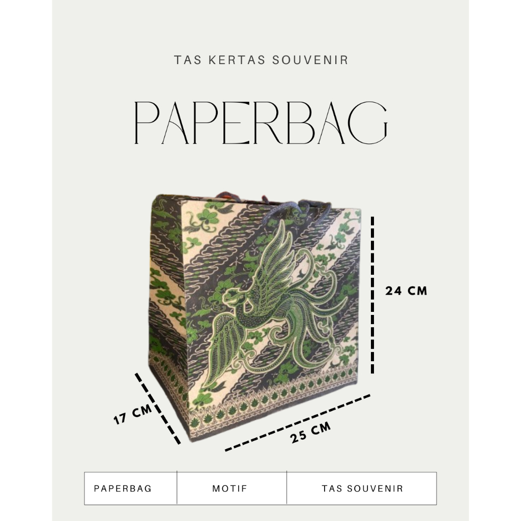 Jual Paper Bag Batik/Tas Kertas Motif Batik Dus NX Ukuran 23 x 28 x 10 ...