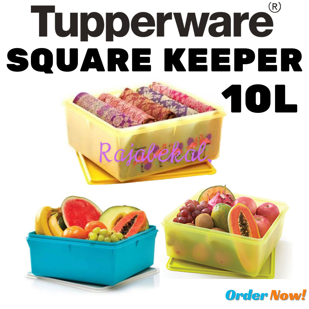 Jual PROMO Tupperware Square Keeper 10L 1pcs | Shopee Indonesia
