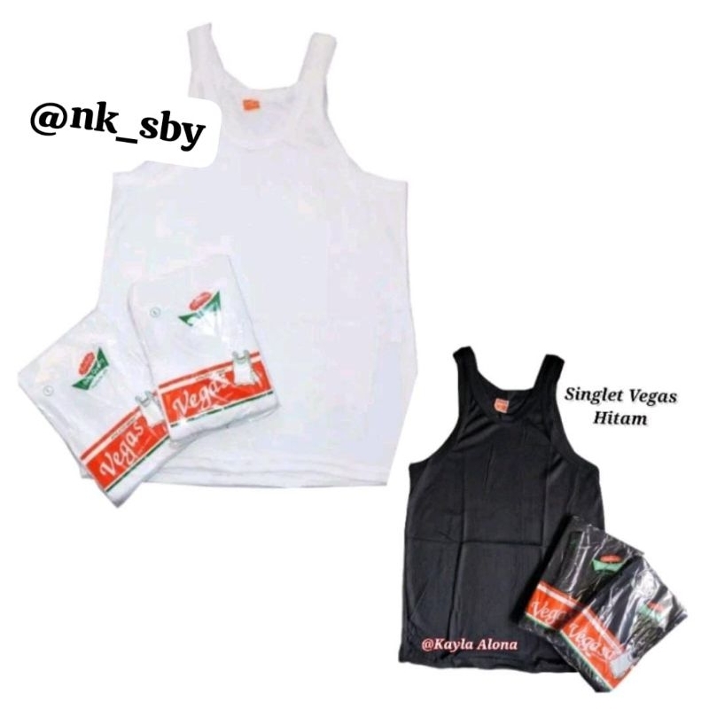 Jual Singlet Kaos Dalam Cowok PUTIH VEGAS / VEGASA | Shopee Indonesia