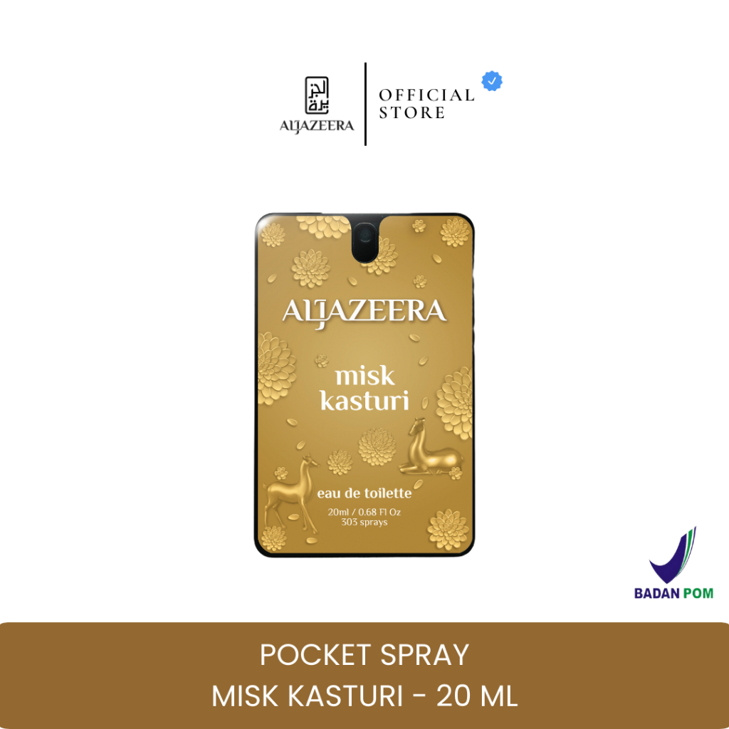 Jual Misk Kasturi Aljazeera - Parfum Arab Pocket Spray 20 ml | Minyak ...