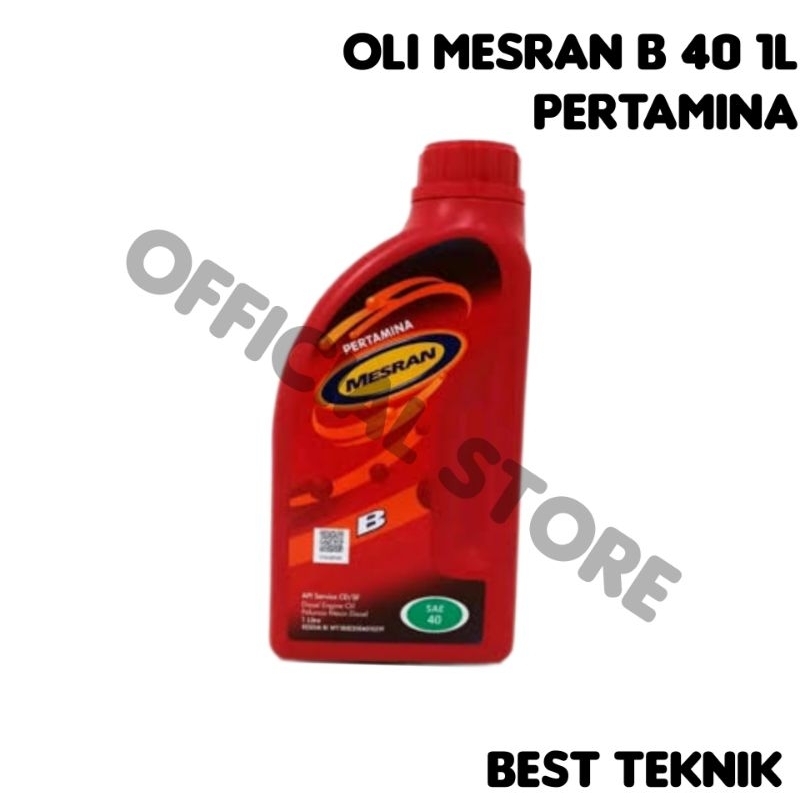 Jual Oli Mesran B40 1 Liter Pertamina Oli Diesel Mesran B40 1L ...