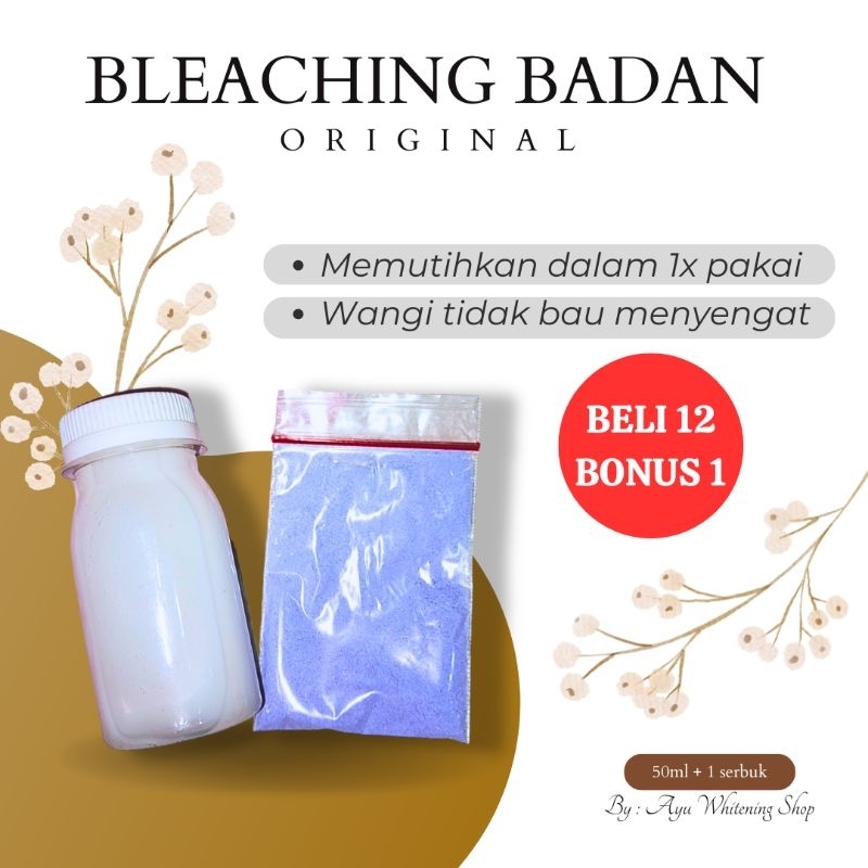 Jual BLEACHING BADAN ORIGINAL 50ml | Shopee Indonesia