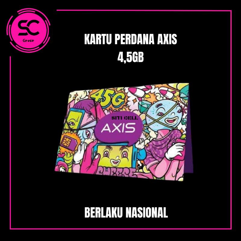 Jual Kartu Perdana AXIS 4,5GB 60HARI Nasional | Shopee Indonesia