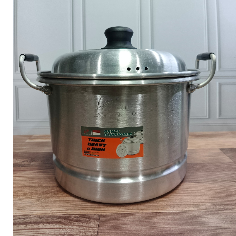 Jual Panci Dandang Set Panci Kukus Alumunium 24-26-28-30 cm Kukusan ...