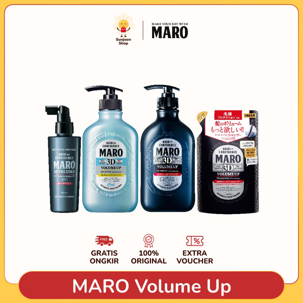 Jual MARO 3D Volume Up Men's Care Shampoo / Essence | Shopee Indonesia