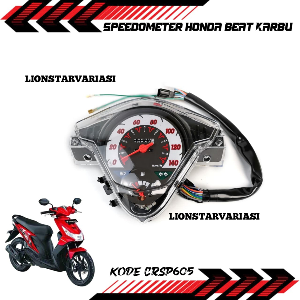 Jual Speedometer Kilometer Honda Beat Karbu Lama Spidometer Assy Kilometer Beat Speedo Analog ...