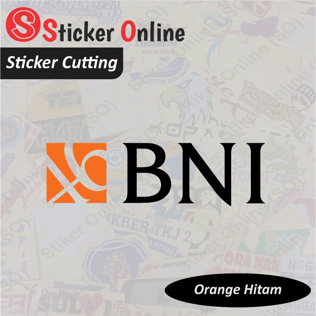 Jual Stiker Logo Bank BNI | Sticker Cutting Bank BNI Motor Mobil ...