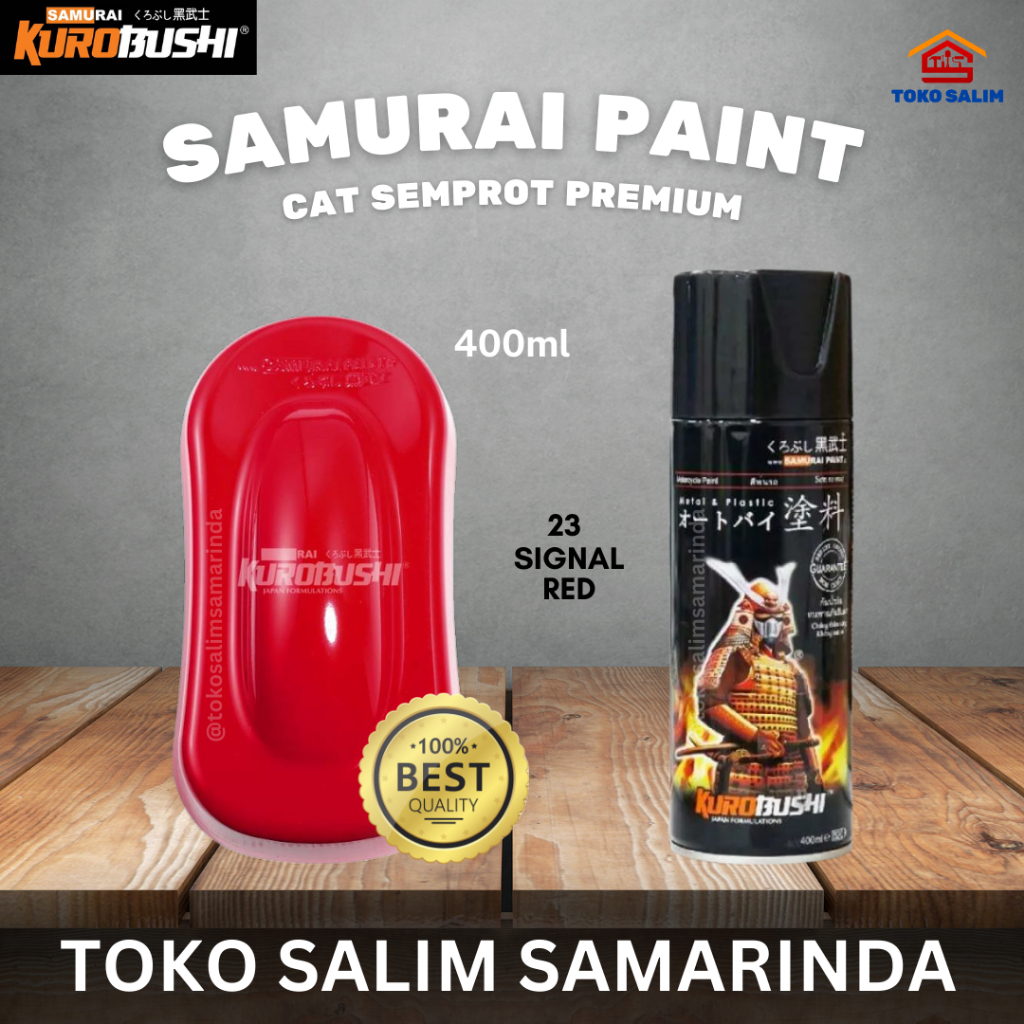 Jual Cat Semprot Samuraipaint / Pilox Samurai Paint Standard Colour ( Signal Red ) / #23 / 400 ...