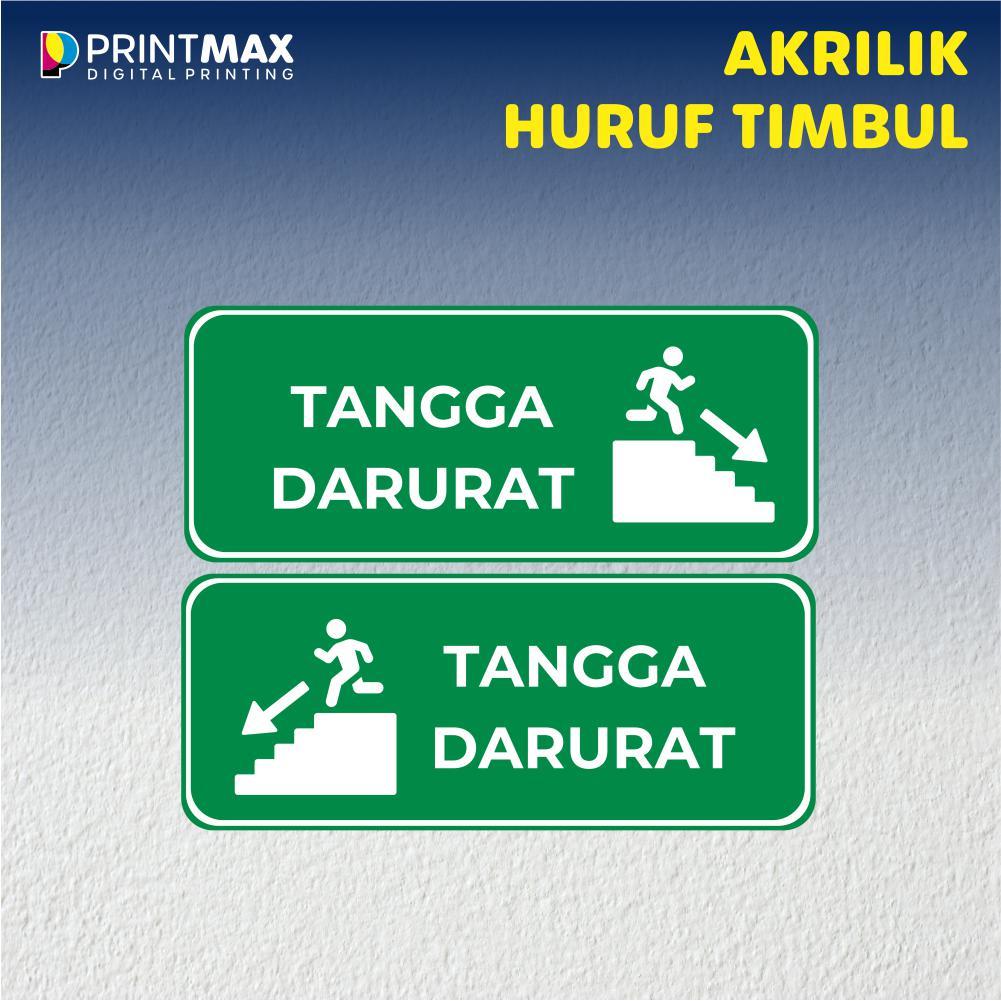 Jual Sign Board Akrilik "tangga darurat" | Shopee Indonesia