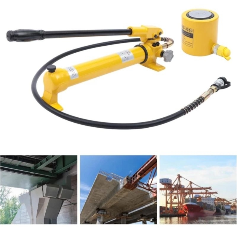 Jual 30T Hydraulic Jack Porta Power Ram Kit + CP-700 Manual Hydraulic ...