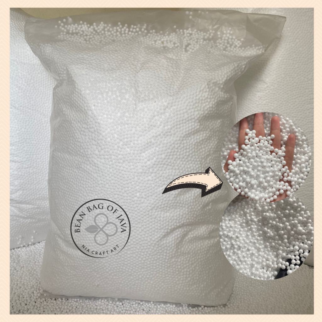 Jual Butiran Styrofoam Sterofoam Refill Beanbag / isian bean bag ...