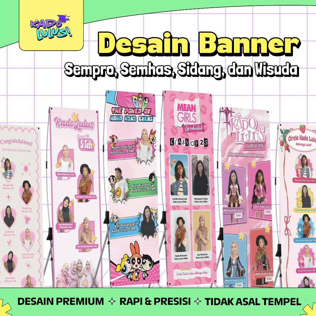 Jual KADO LULUS Banner Spanduk Sidang Skripsi Wisuda Sempro Semhas ...