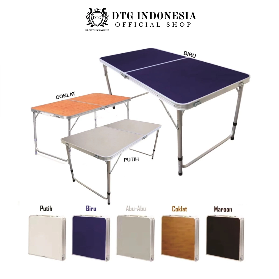 Jual DTG - Meja Lipat Koper Hpl Meja Serbaguna Meja Lipat Portable Meja Kaki Bulat Kotak Meja ...