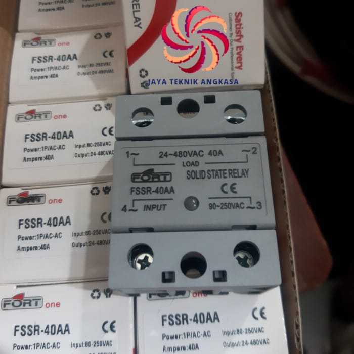 Jual FSSR-40AA 1 PHASE SOLID STATE RELAY AC-AC MERK FORT | Shopee Indonesia