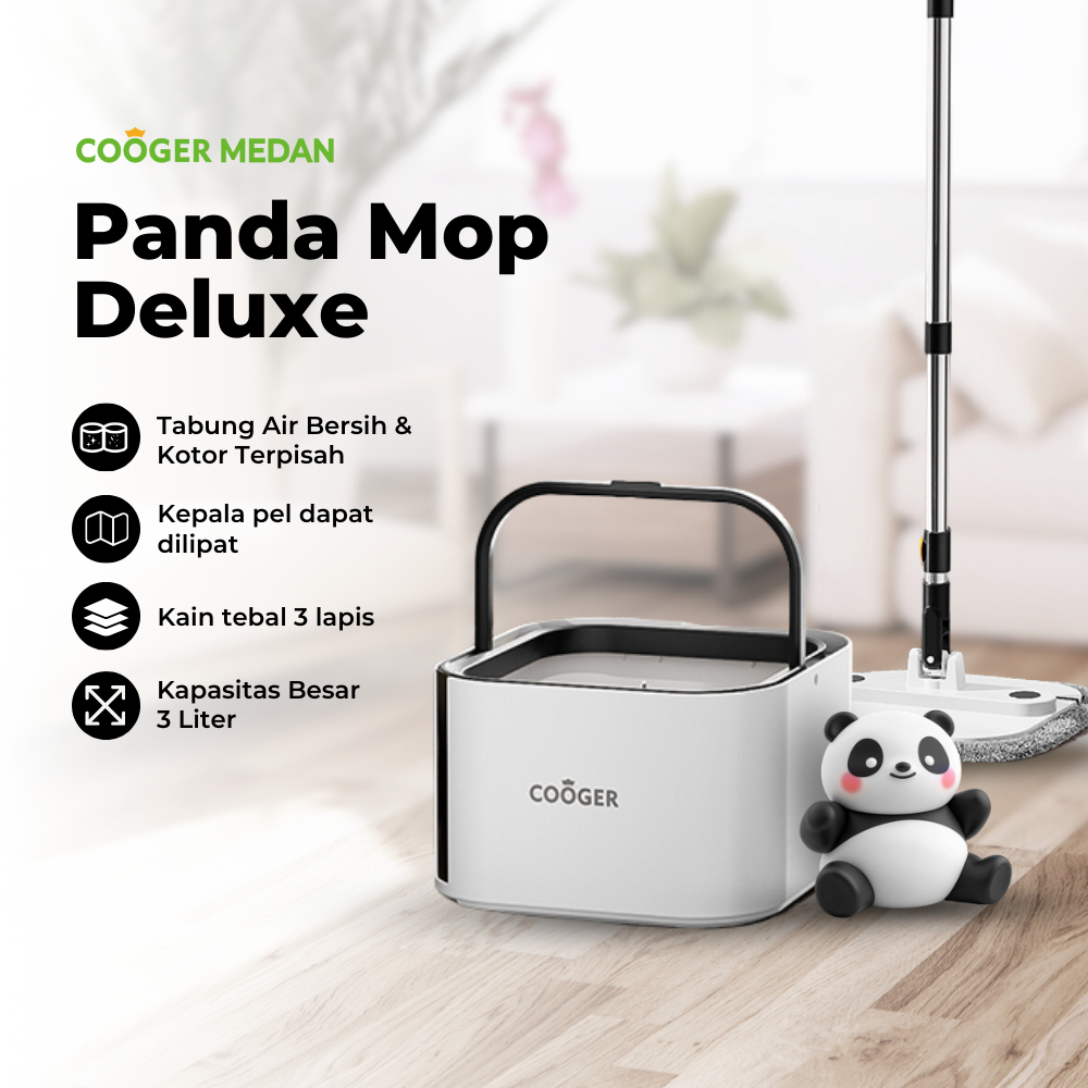 Jual COOGER Medan Alat Pel Lantai Lipat 3 Liter Baby Panda Deluxe ...