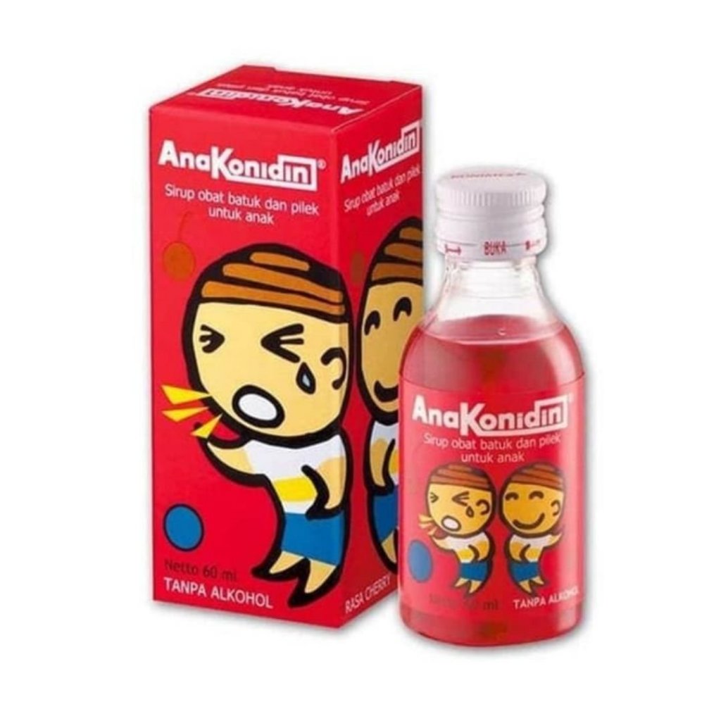 Jual Anakonidin Sirup Obat Batuk Anak Obat Pilek Anak Rasa Cherry 60 ml ...