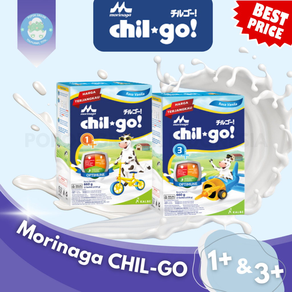 Jual MORINAGA CHIL GO Powder Susu Pertumbuhan Anak Chilgo 1+ 3+ 270gr ...