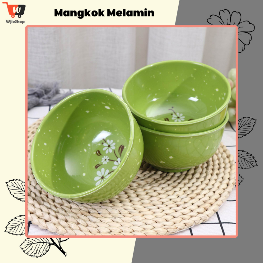 Jual Mangkok Melamin Mangkok Makan Motif Bunga Tebal | Shopee Indonesia