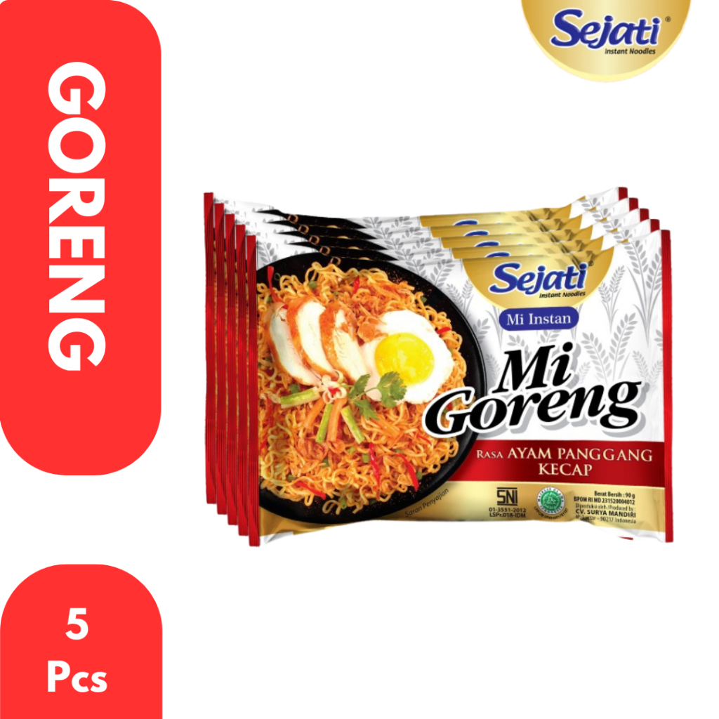 Jual 5 PCS - SEJATI MIE GORENG RASA AYAM PANGGANG KECAP | Shopee Indonesia