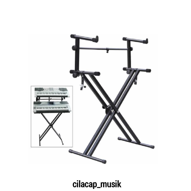 Jual STAND KEYBOARD SUSUN STAND KEYBOARD 2 TINGKAT STAND DUA SUSUN ...
