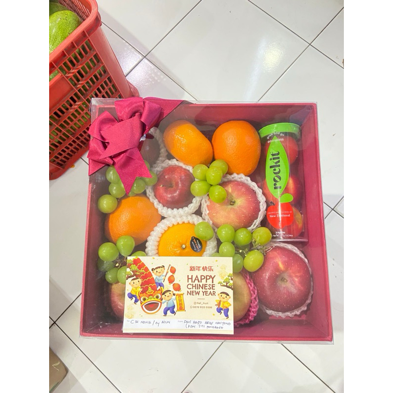 Jual hampers buah box hampers buah imlek cny kotak seserahan lamaran ...