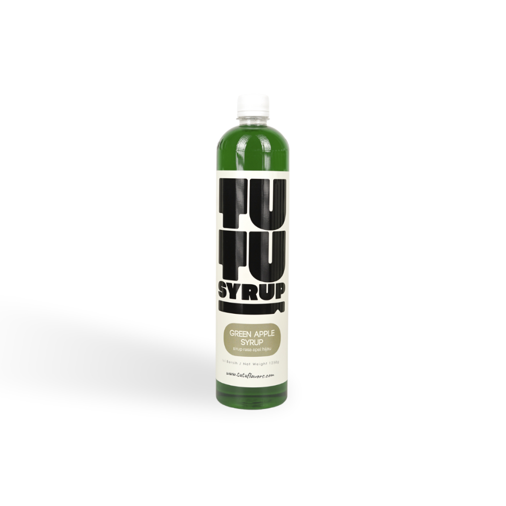 Jual Tutu Flavors Green Apple Syrup 1000ml - Sirup buah Apel Hijau ...