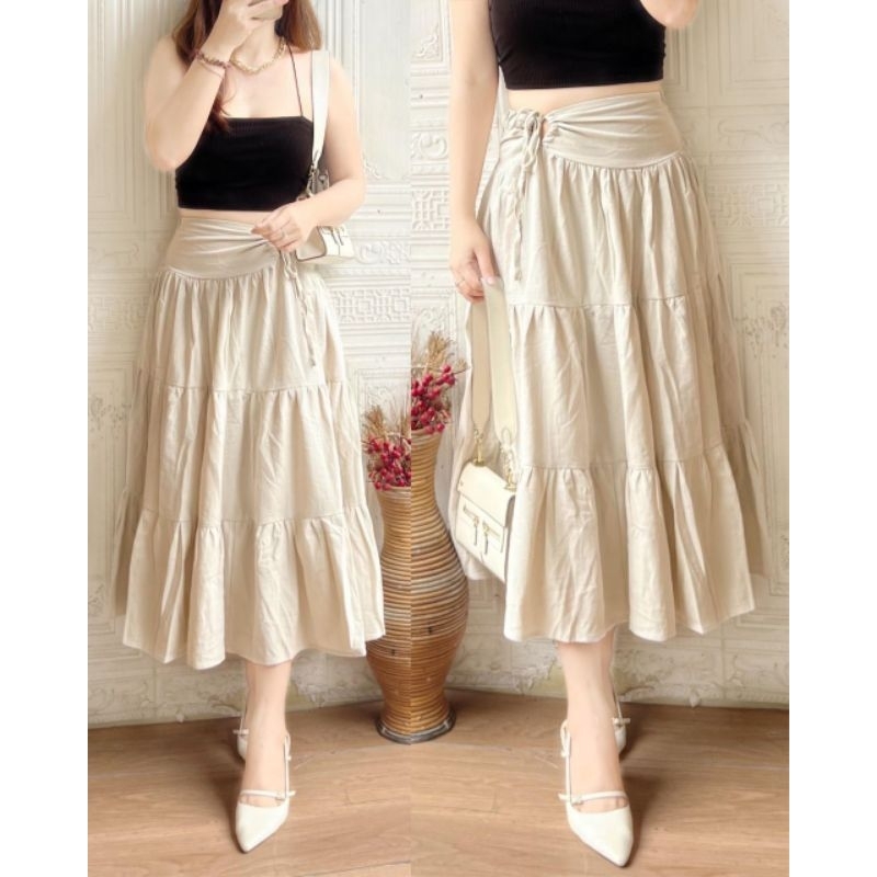 Jual Nadia Skirt/ Rok Rample Bkk | Shopee Indonesia