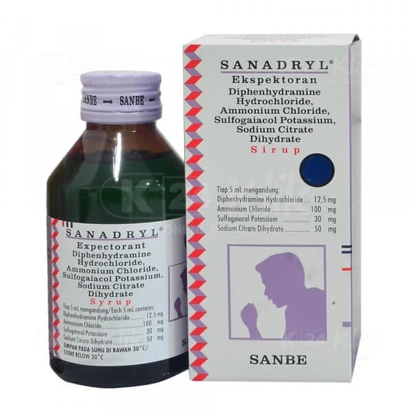 Jual Sanadryl Exp Sirup 120ml (per Botol) | Shopee Indonesia