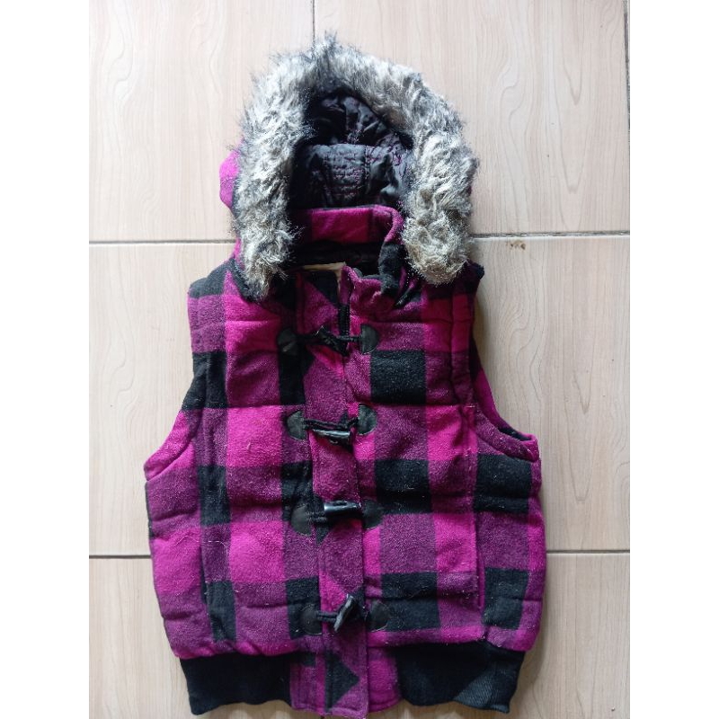 Jual Vest Rompi Tebal Merek Aeropostale Motif Kotak Kotak Warna Ungu ...
