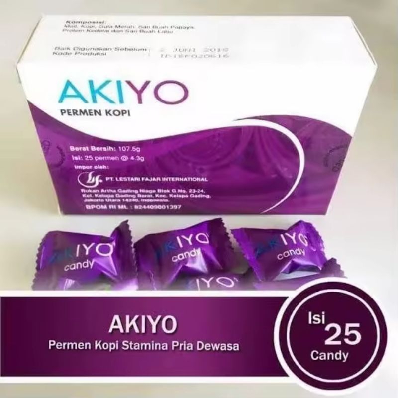 Jual Permen Kopi - Akiyo Candy Asli 1Box 25 Pcs Original | Shopee Indonesia
