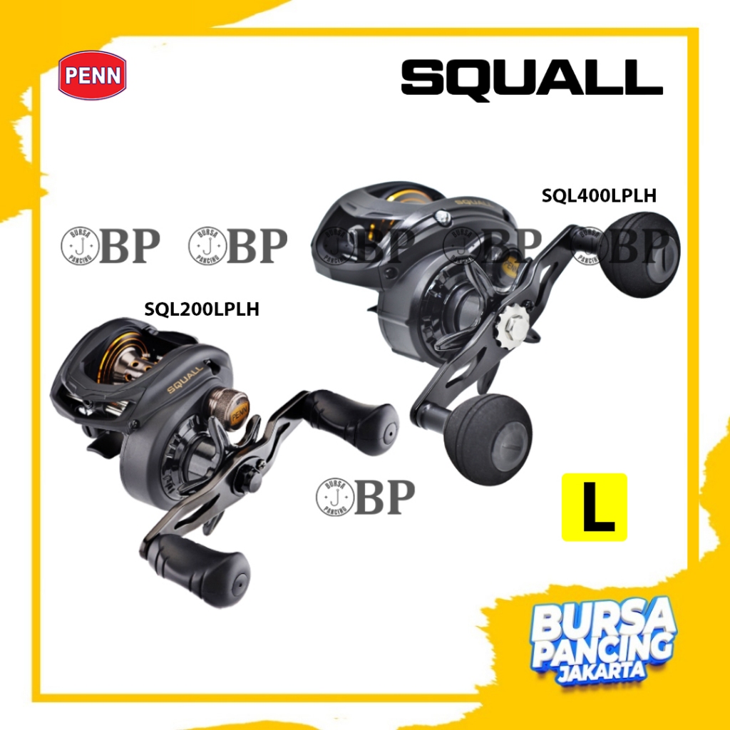 Jual PENN Reel Baitcasting Low Profile SQUAL 5+1BB Stainless Steel ...