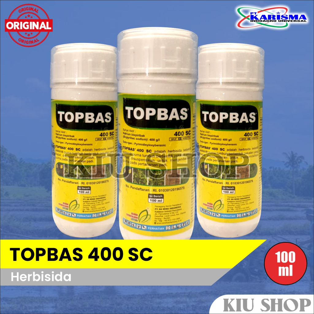 Jual Grosir / TOPBAS 400 SC - 100ml / Herbisida Gulma Tanaman Padi | Shopee Indonesia