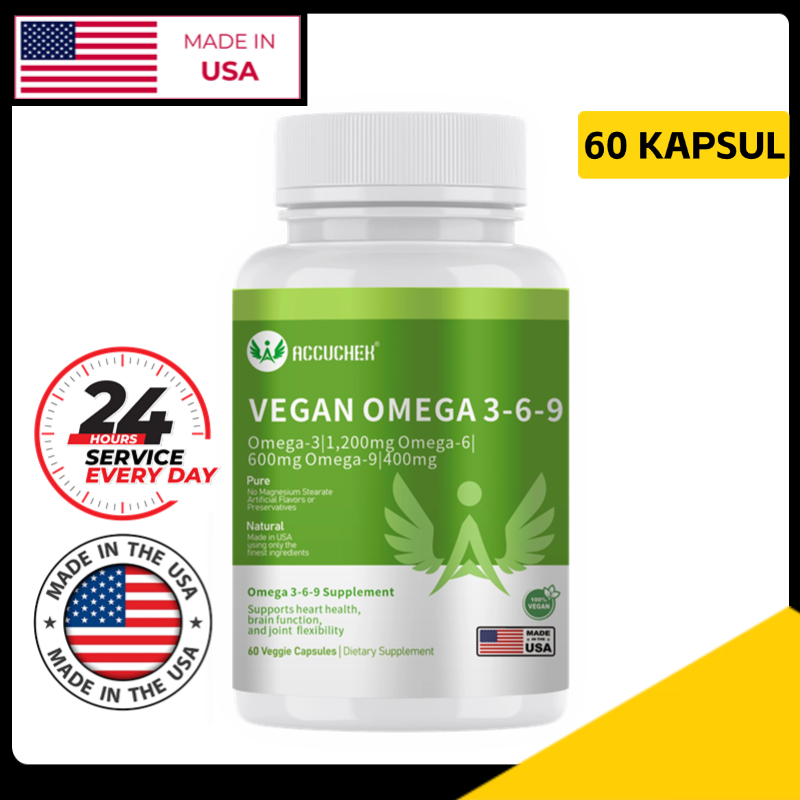 Jual Suplemen Omega 3-6-9 Vegetarian, mendukung kesehatan jantung ...