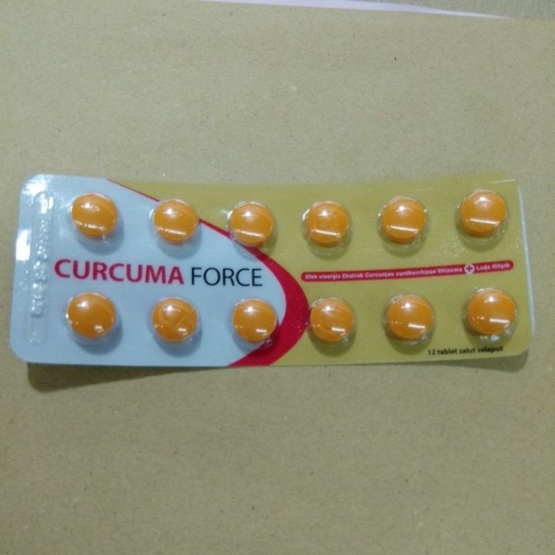 Jual Curcuma Force Tablet Salut Selaput | Shopee Indonesia