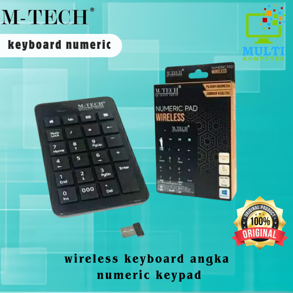 Jual wireless keyboard angka numeric keypad | Shopee Indonesia