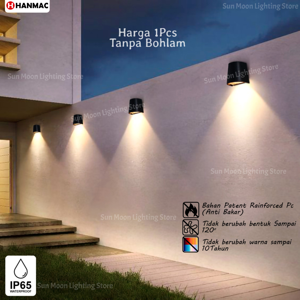 Jual Lampu dinding taman outdoor minimalis fiting GU10 waterproof ip65 ...