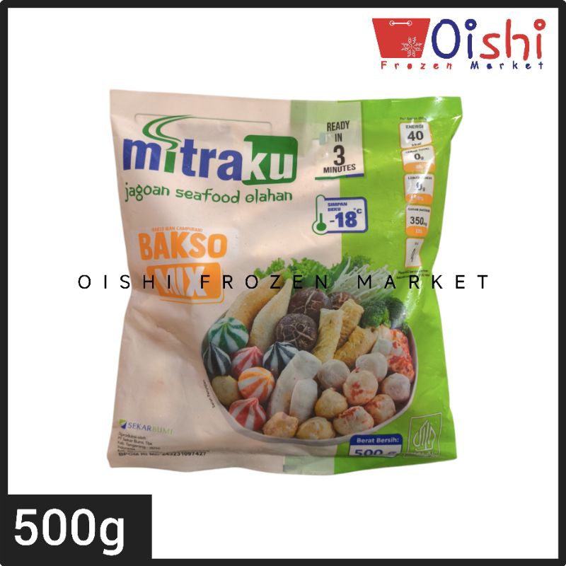 Jual Mitraku Bakso Mix (Bakso Ikan Campuran) 500g | Shopee Indonesia