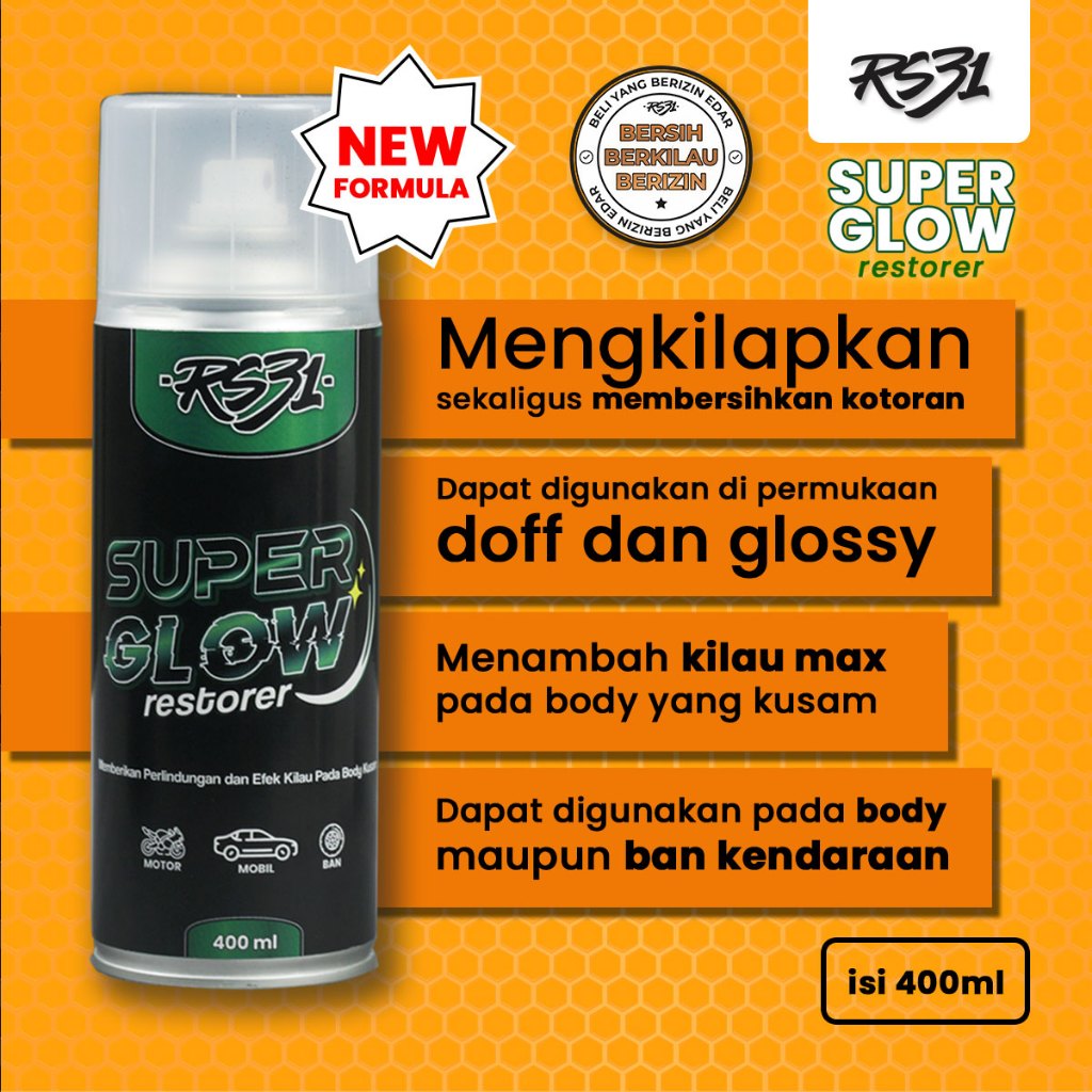 Jual RS31 Super Glow, Trim restorer, Pengkilap dan Penghitam Body ...