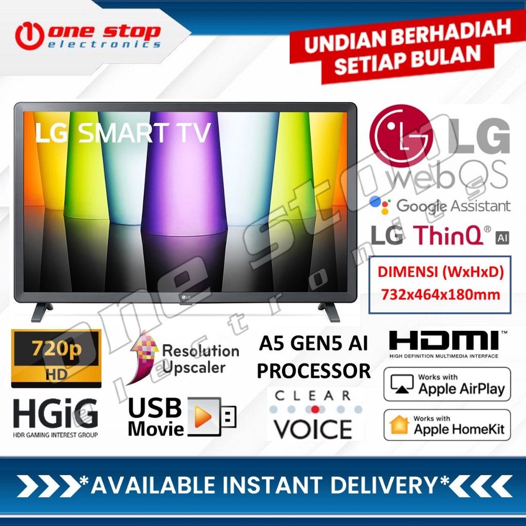 Jual LG 32LQ630 HD SMART TV w/ AI Processor Gen5 32 Inch 32LQ630BPSA ...