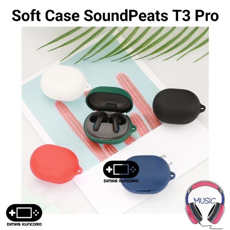 Jual Soft Case SoundPeats T3 PRO silicone silikon t3pro anc bumper ...