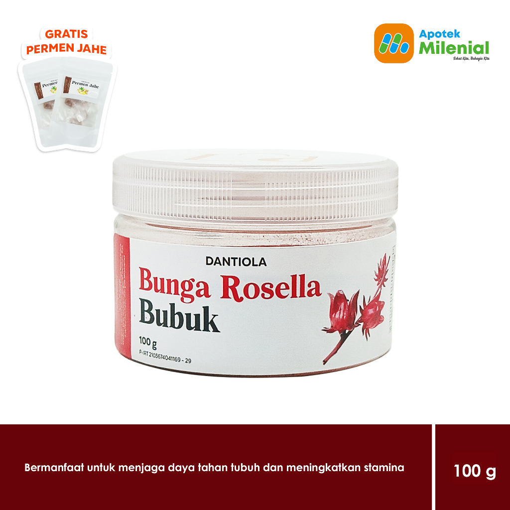 Jual Bunga Rosella Bubuk Dantiola isi 100 Gram / Bermanfaat UntuK ...
