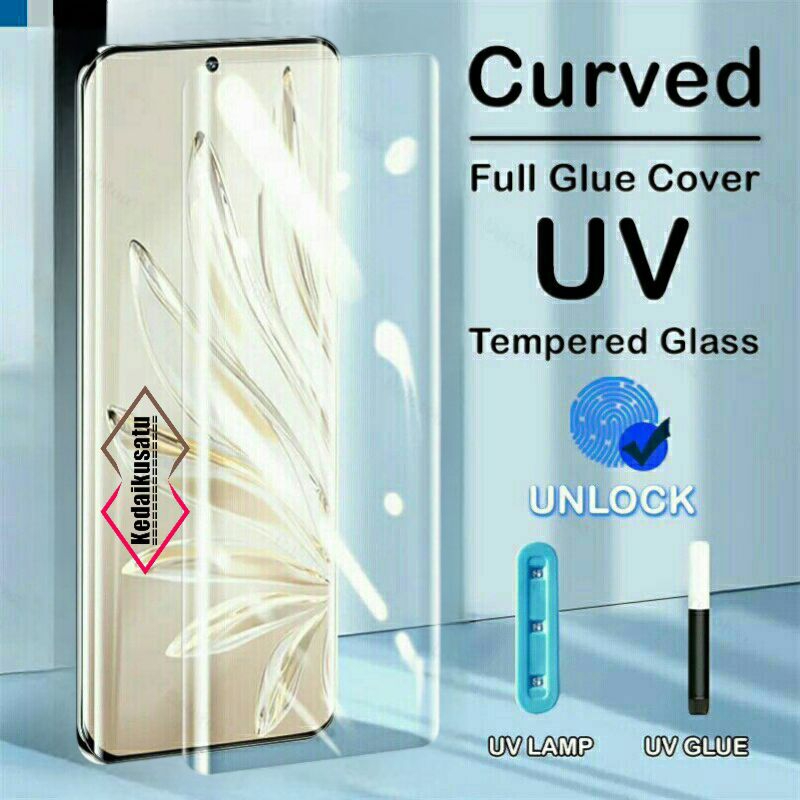Jual Vivo V29 5G Tempered Glass Melengkung UV LASER CURVED FULL GLUE. | Shopee Indonesia