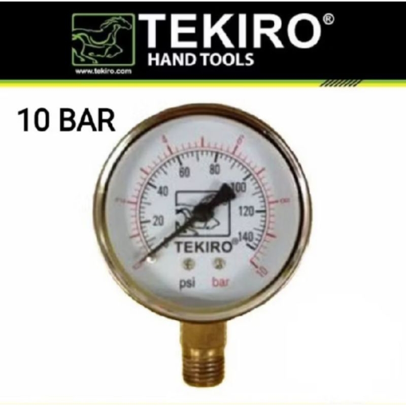 Jual Manometer alat ukur tekanan angin 10 bar 2,5" | Shopee Indonesia