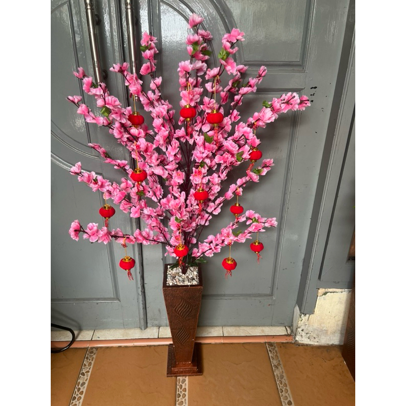 Jual bunga dekorasi Imlek bunga sakura jumbo pohon sakura Imlek dengan ...