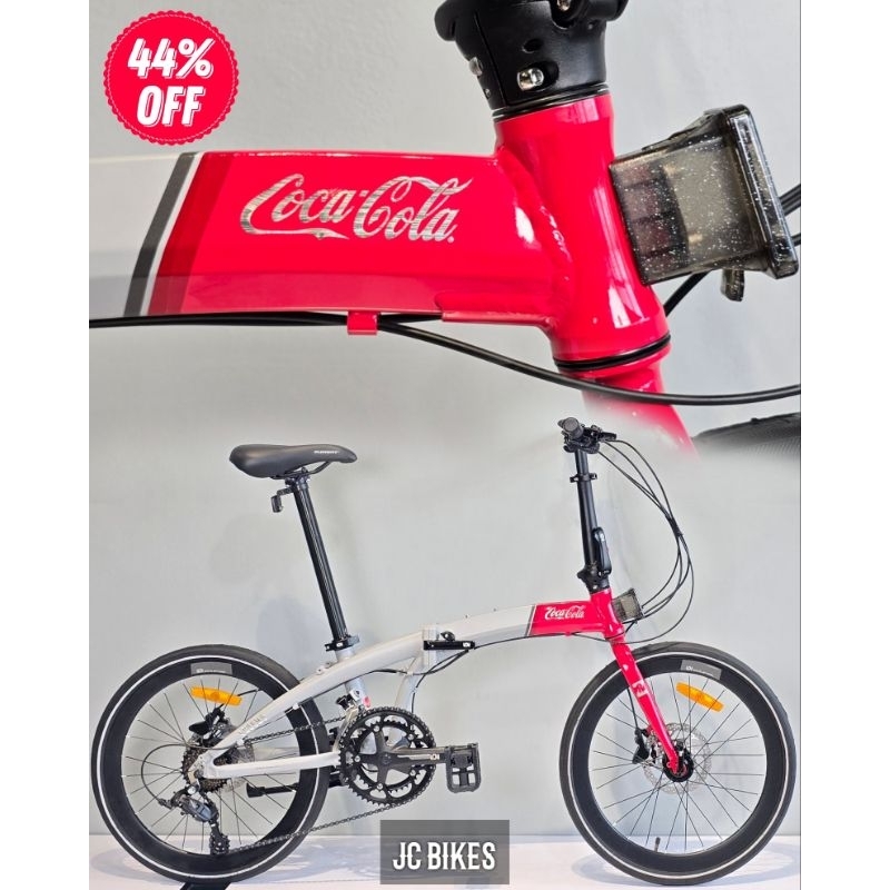 Jual Sepeda Lipat Element Ecosmo Z8 Coca Cola Alloy 2x8 Speed Hidrolik ...
