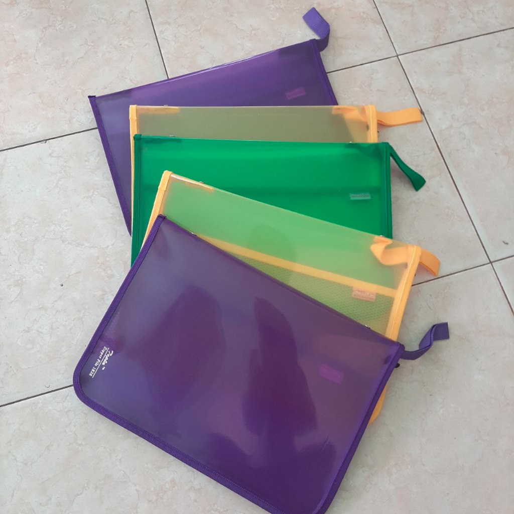 Jual map TOPLA Tas Resleting Dokumen Zipper File 1828 dan 1928 Tas Map ...