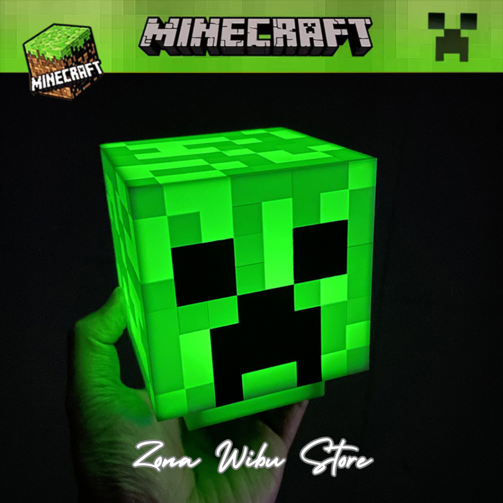 Jual Lampu Figure Minecraft Rechargeable - Minecraft Lamp - Mainan ...